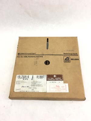 NEW IN BOX BELDEN 9L20814 FLAT CABLE GREY 100FT 28AWG 14-CONDUCTORS ...