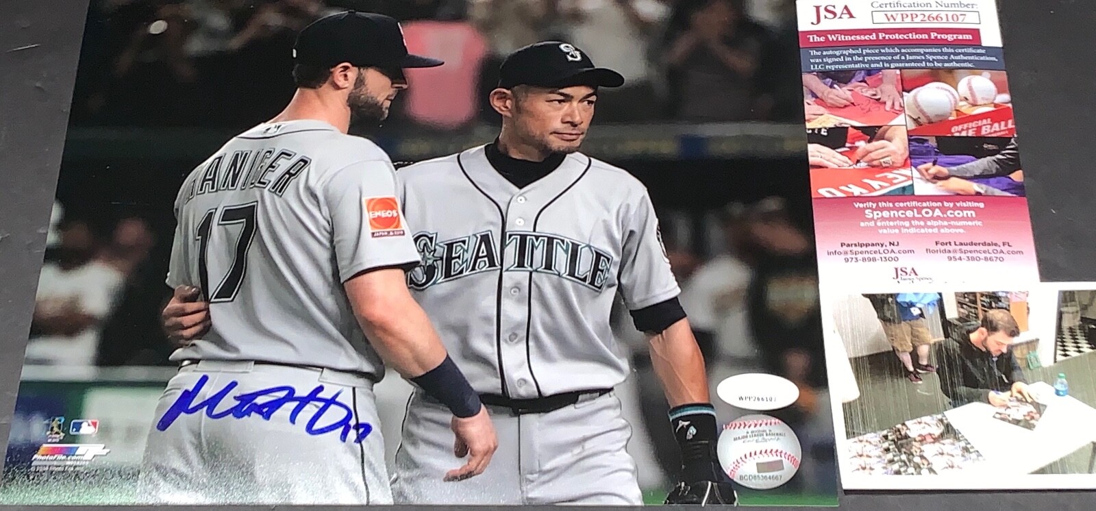 Mitch Haniger Mariners Autographed Signed 8x10 Photo JSA WITNESS COA ...