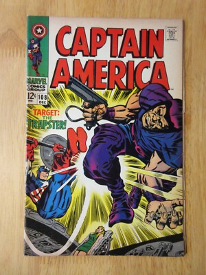 CAPTAIN AMERICA #108 (1968) **Super Bright, Colorful & Glossy!** (VF ...