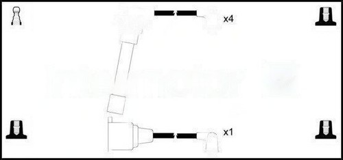 Intermotor Allumage Câble Ensemble 73728 Remplacement 0, 5012225007202 ...