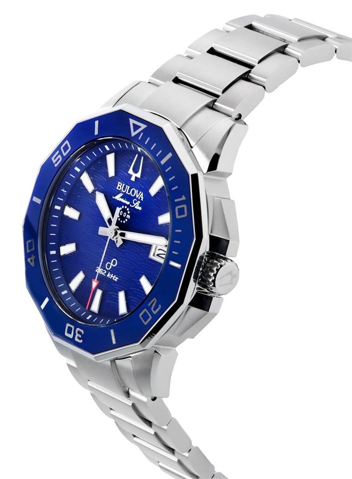 Bulova Marine Star Precisionist Blue Dial Quartz Diver's 200M Men's ...