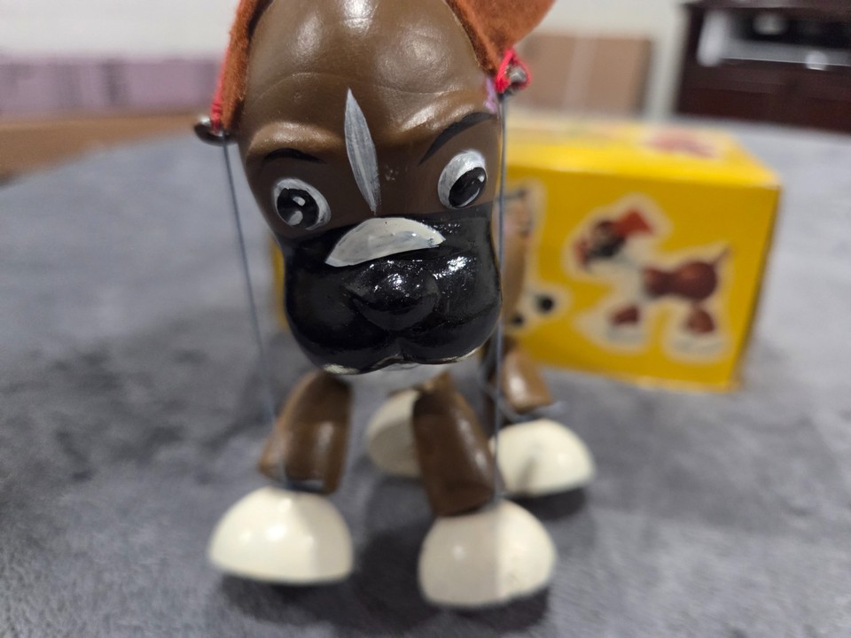 Vintage 1970's Pelham Puppets Marionette A7 Bengo Boxer Dog w/ Box ...
