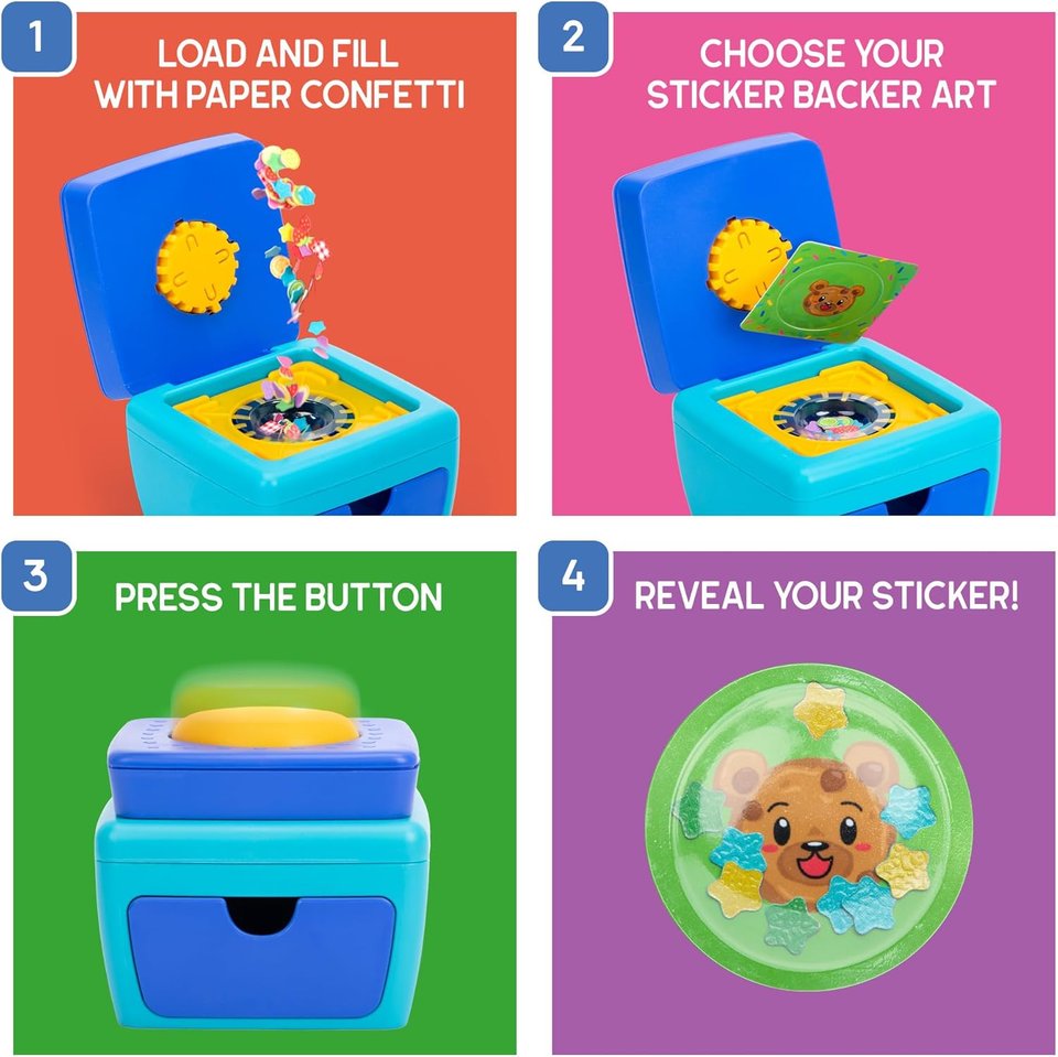 Educational Insights 3D Sticker Maker Kit - Craft Kit for Kids, Mess ...