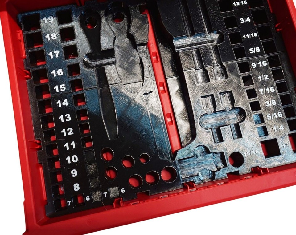 Socket Set Organizer for Milwaukee Drawer Packout – 56 PIece & 11 ...