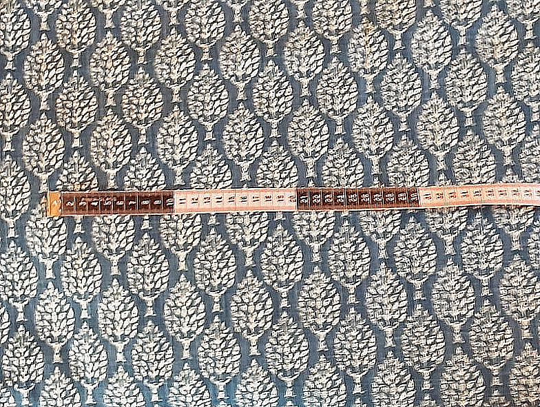 Vintage ILIV Design Dark Teal Cotton Furnishing Fabric - Designed UK ...