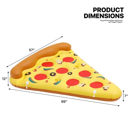 Pool Float for Adult Inflatable Giant Floaties Pizza Slice Lake Rafts ...
