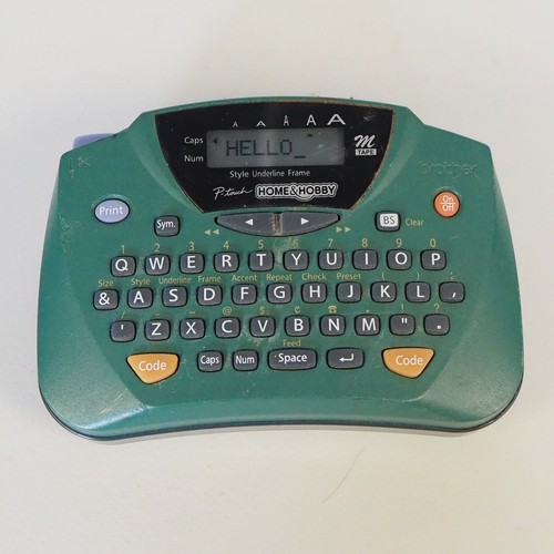 Brother P Touch Label Maker Printer Mini PT-65 Green Home & Hobby ...