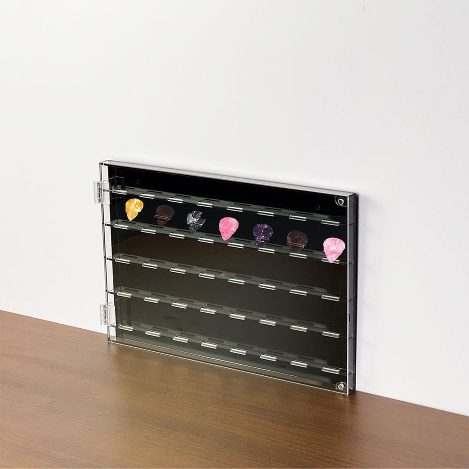 Plectrum Organizer Acrylic Pick Case Dustproof Design Multi-layer ...