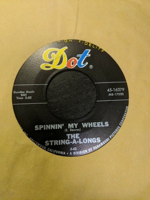 45 Record The String-A-Longs My Blue Heaven/Spinnin' My Wheels VG | eBay