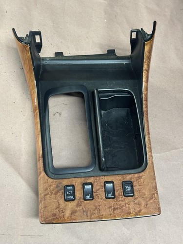 98 05 Lexus GS300 GS400 Center Console Cup Holder Wood Grain Trim Panel ...