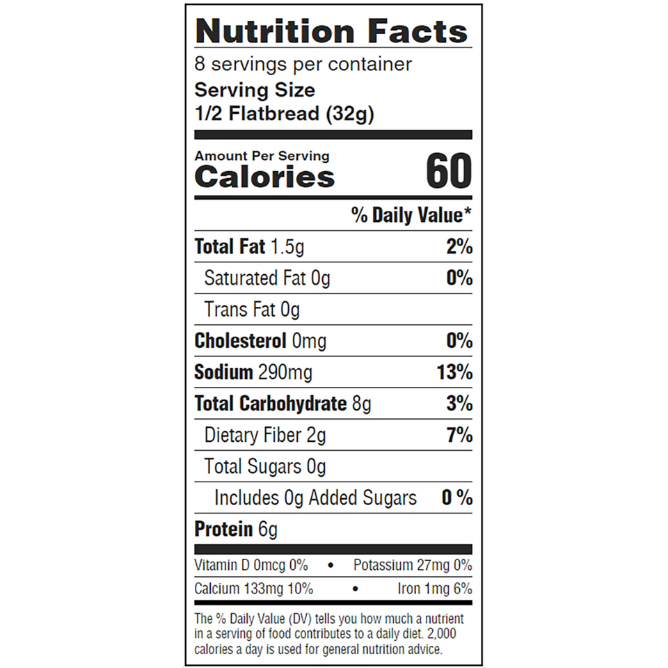 2 PACK Joseph's Low Net Carb Flax Lavash Bread, Flatbread Wraps, 4 ...