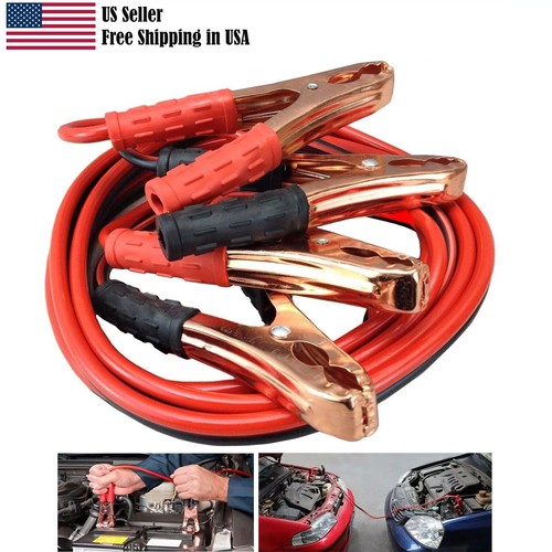 Jump Cable Heavy Duty 7 FT Booster 10 Gauge Cable Jumping Cables Jumper ...