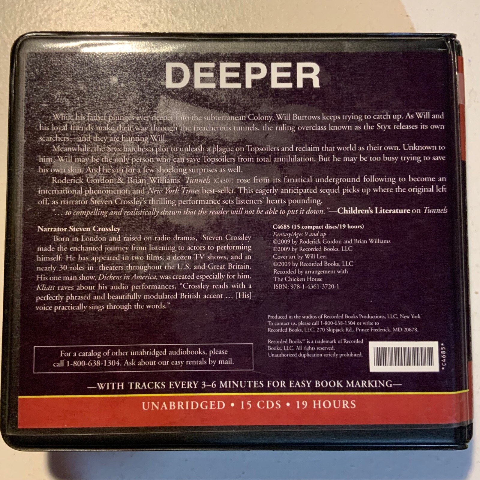 Deeper (Audio CD) 2009 by Roderick Gordon & Brian Williams ...