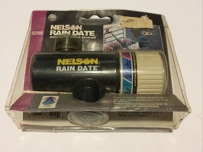 Nelson Rain Date Automatic Water Shut Off #5200 Made In The USA Vintage ...