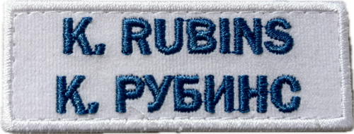 NASA ASTRONAUT RUBINS EMBROIDERY NAMETAG PATCH ISS EXPEDITION 63 64 ...