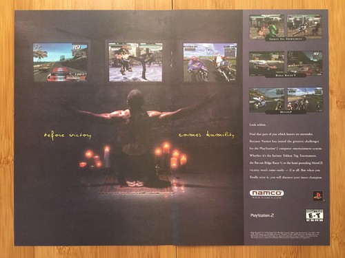1999 Namco Video Games PS2 Print Ad/Poster Tekken Tag Tournament Ridge ...
