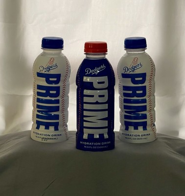 3 Rare Sealed Prime Hydration Drink Limited LA DODGERS WHITE x2+ BLUE ...