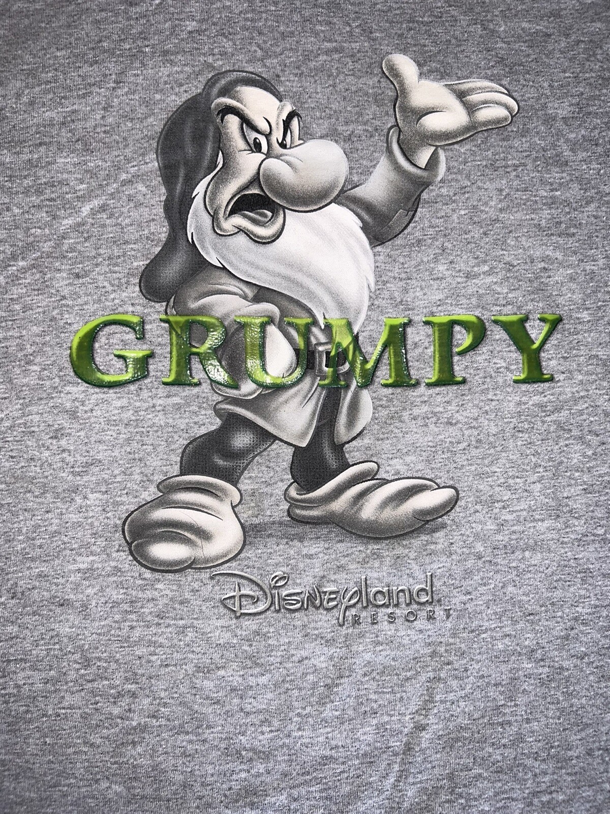 Disneyland Resort Grumpy Graphic Shirt Size XL - Gem