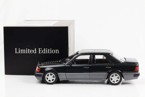 1:18 Mercedes-Benz W124 500 E 5.0 V8 blauschwarz metallic Norev dealer ...