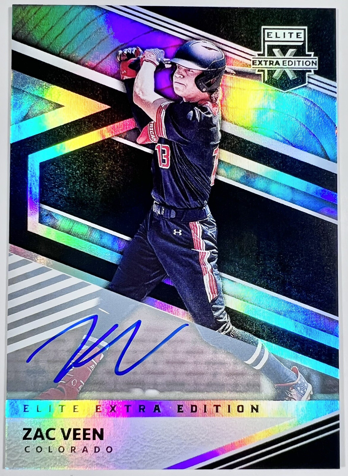 ZAC VEEN 🔥2020 Elite Extra Edition Auto #9 | Prospect RC | Beautiful ...