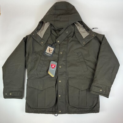 New NWT Mens Filson Brown Ranger Insulated Hooded Field Jacket Coat ...