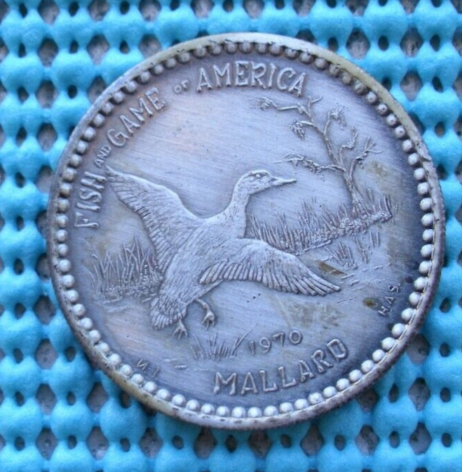 1970 Jefferson City Buzzards / Mallard oxidized silver Mardi Gras ...