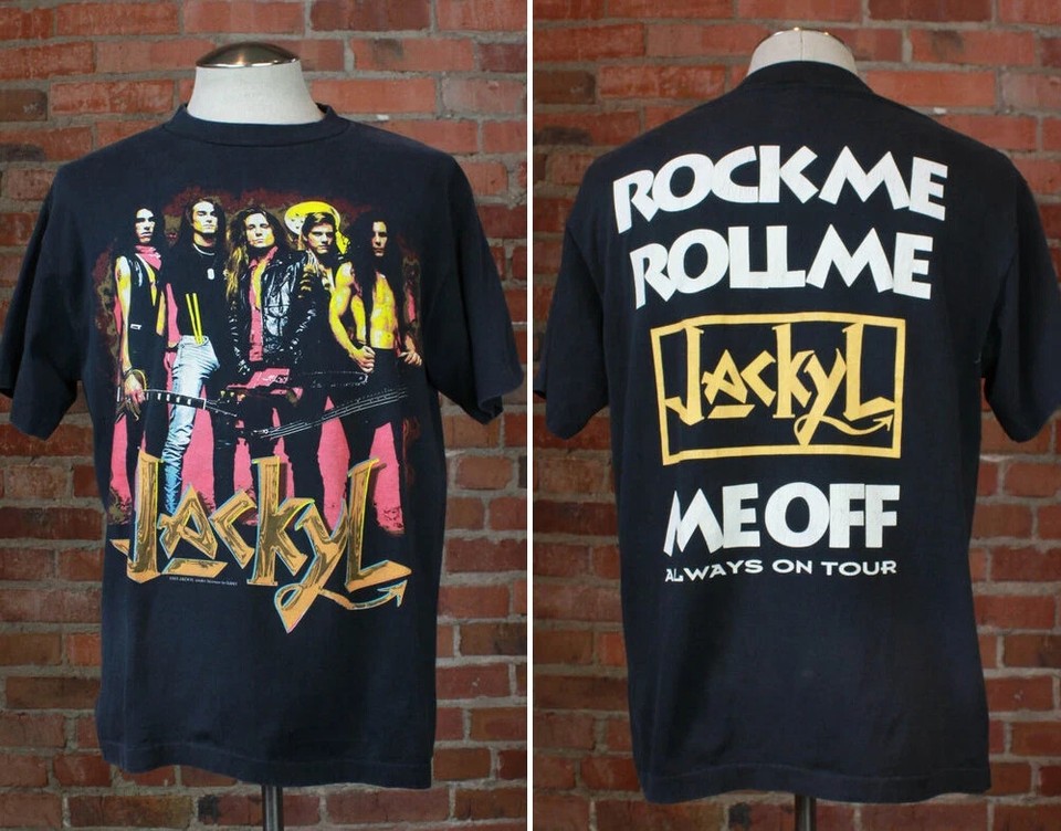 Vintage 1993 Jackyl Concert T Shirt Jackyl Me Off Black Unisex | eBay