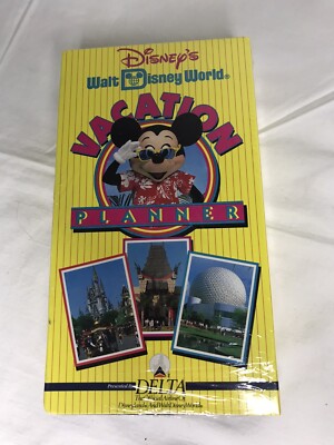 VINTAGE 1993 Walt Disney World Vacation Planner VHS Delta Airlines | eBay
