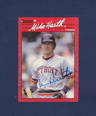 Mike Heath signed Detroit Tigers 1990 Donruss baseball card | eBay
