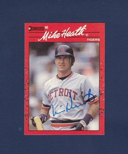 Mike Heath signed Detroit Tigers 1990 Donruss baseball card | eBay
