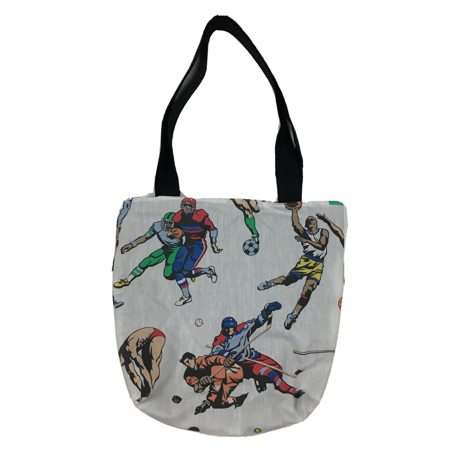 rePURPOSED Vintage 90s Sports Upcycled Custom Tote Ba… - Gem