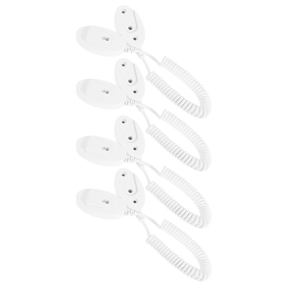 4 Pcs Remote Tether Coiled Security Cable for Remote-control Holder ...