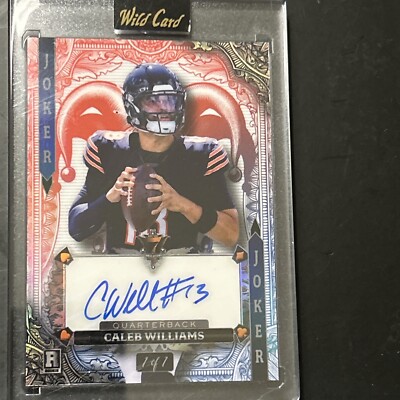 2024 Wild Card 7 Card Studs CALEB WILLIAMS 1/1 Rookie Joker Auto | eBay