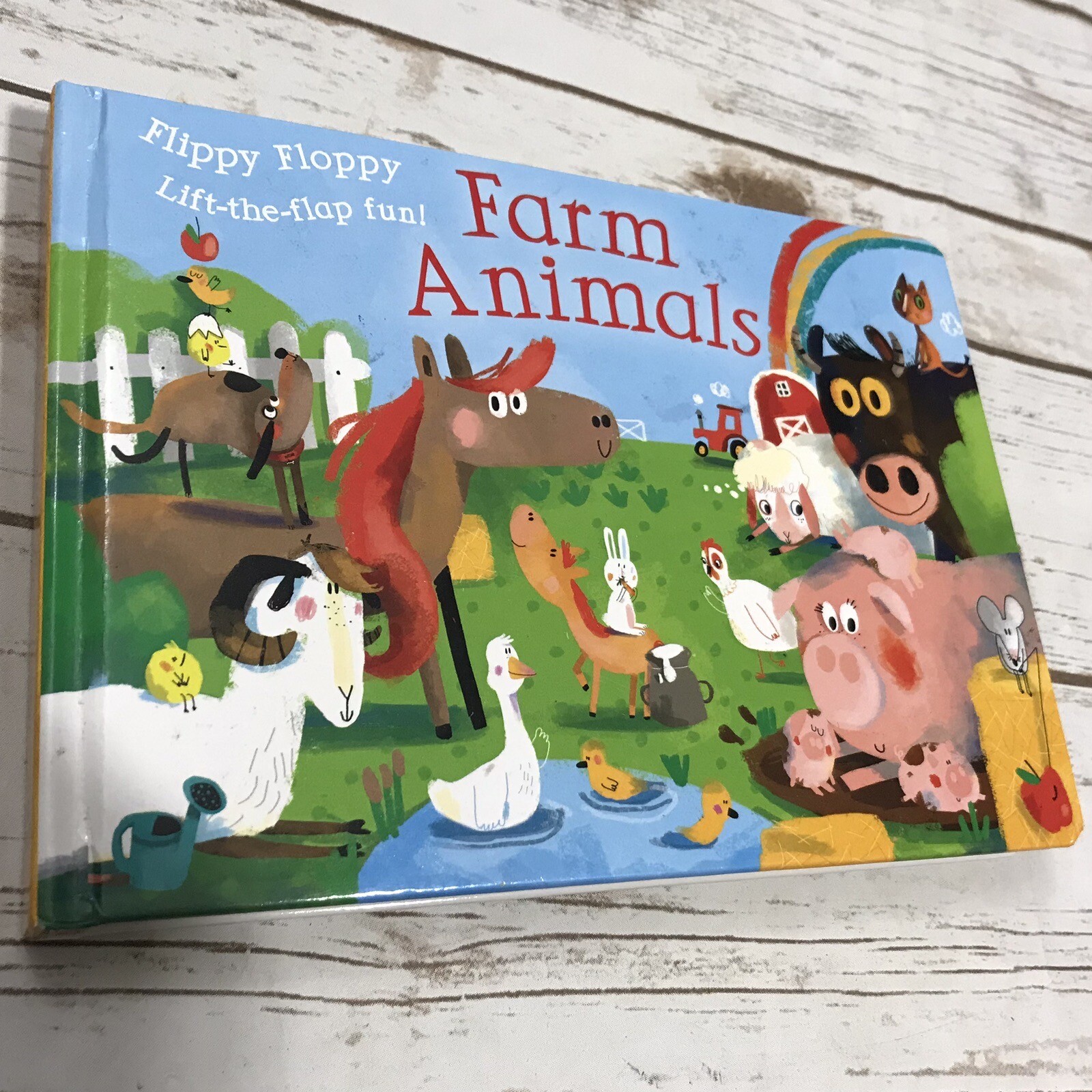 Flippy Floppy Farm Animals by Poitier, Anton Lift The Flap Usborne Kane Miller | eBay