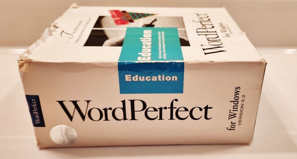 Vintage WordPerfect 5.2 Education Edition for Windows 3.0 | eBay
