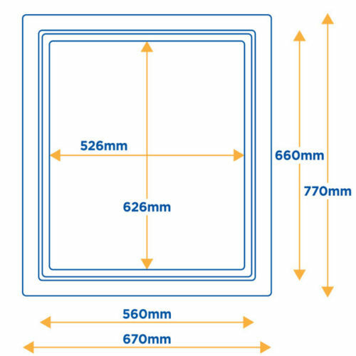 Timloc 1169 Insulated Plastic White Hinged Loft Access Door / Hatch ...