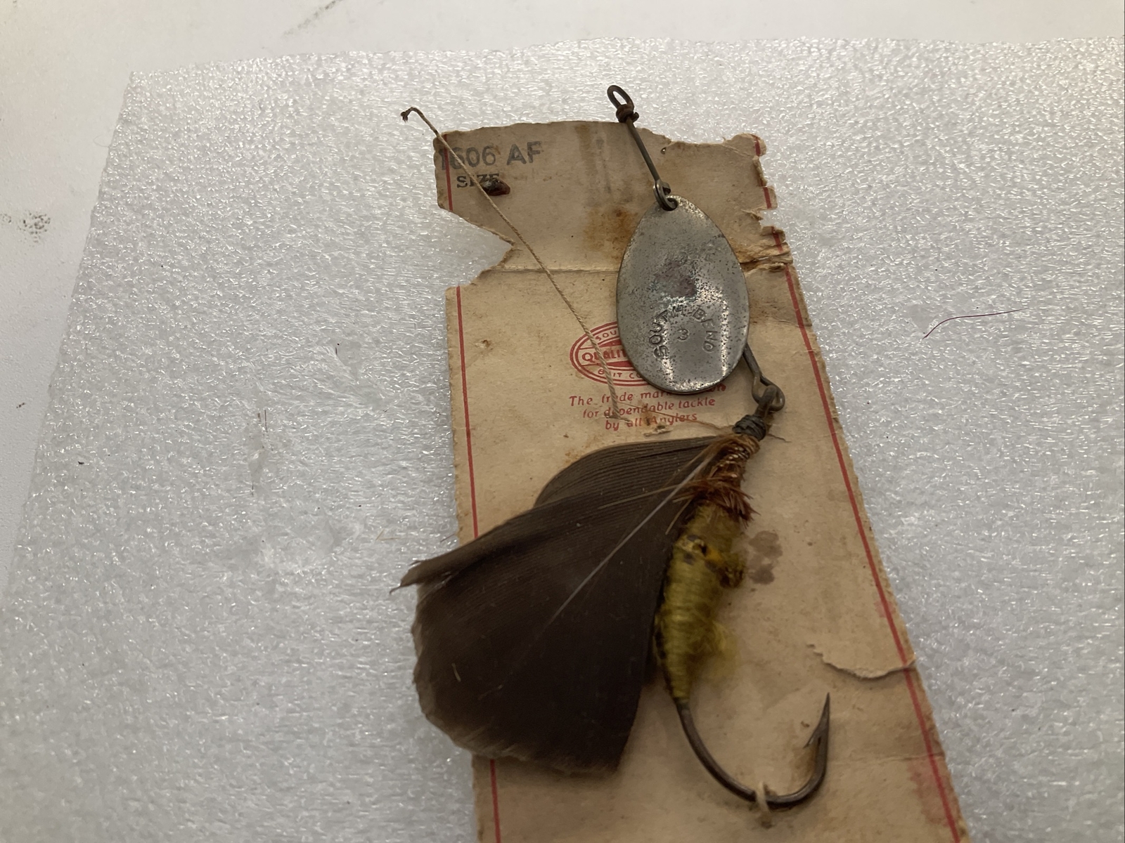 Vintage South Bend Spinner Fly Lure New On Card South Bend Indiana | eBay