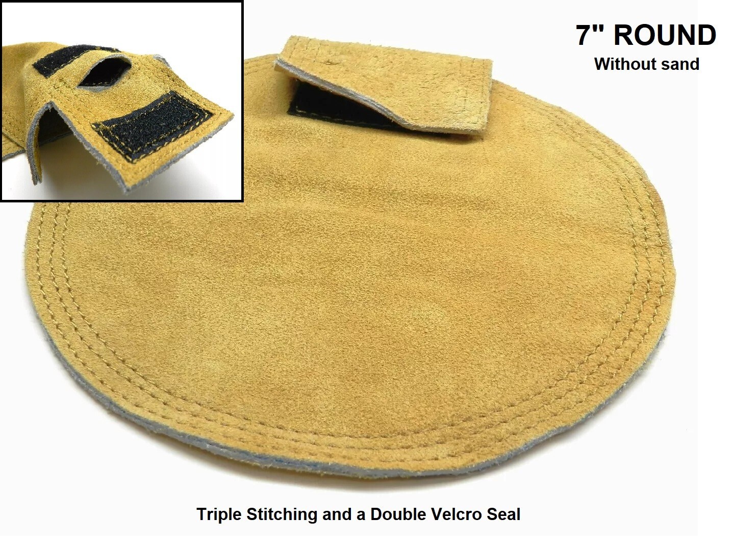 7" Sandbag Round Leather Bag for Jewelers Bench Anvil Forming Pad ...