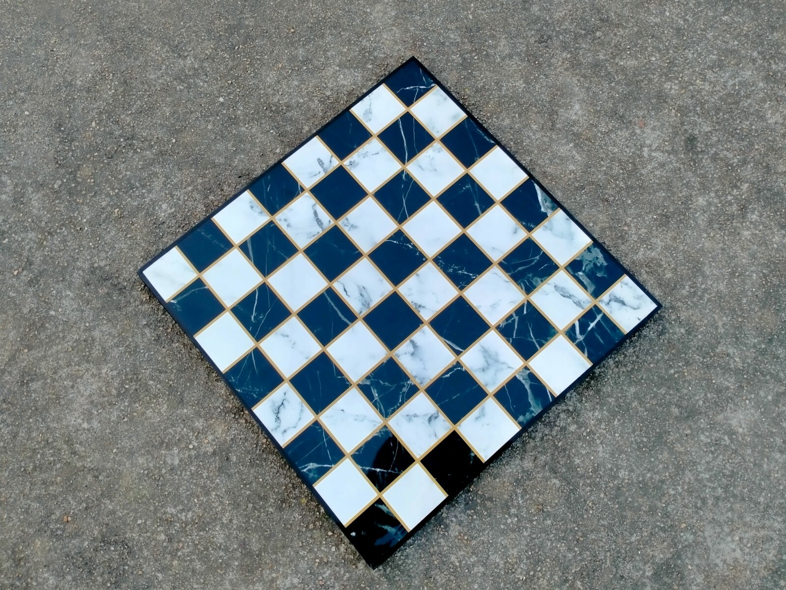 12''Inch Best Laminated Flat Chess Board Set with Wooden Pony Chess ...