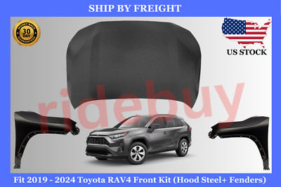 Fit 2019 2020 2021 - 2024 Toyota RAV4 Front Kit Hood Steel + Fenders ...