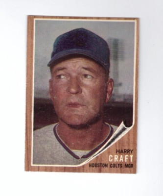 1962 Topps Baseball card # 12 Harry Craft Colt 45s Manager | eBay