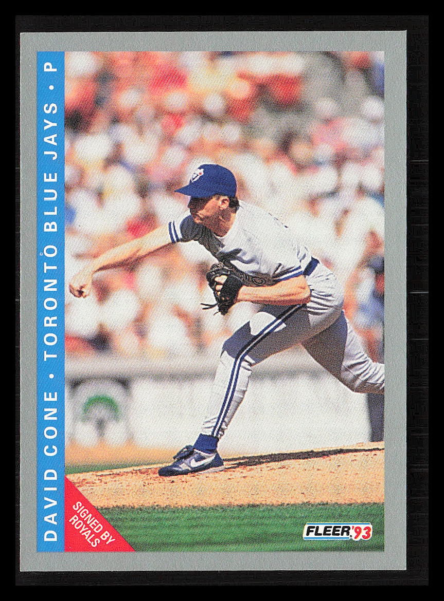 David Cone 1993 Fleer #691 Kansas City Royals | eBay