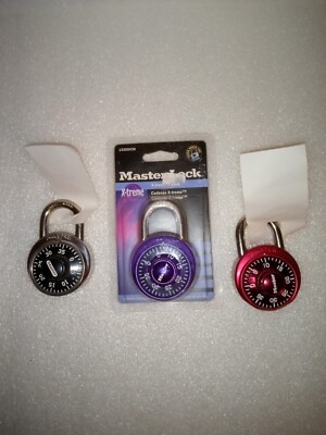 3 Master Locks Combination Dial Locker Shed Gate Locks | eBay