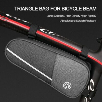 Bicycle Triangle Bag Bicycle Crossbar Bag Frame Bag Waterproof Storage ...