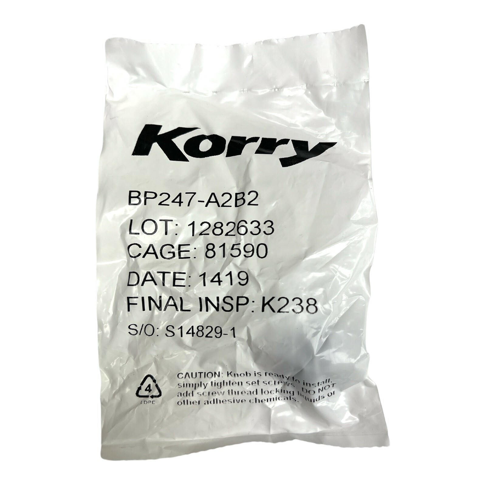 KORRY BR247-A2B2 HARDWARE KNOB NEW/UNUSED SURPLUS | eBay