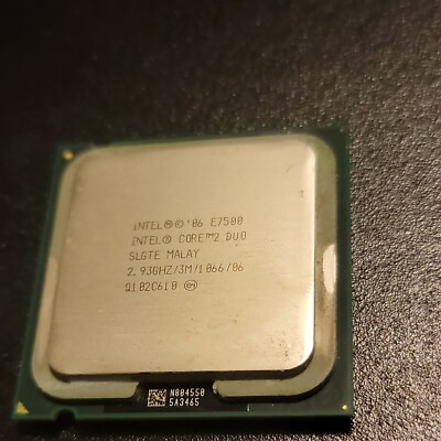 Intel Core 2 Duo E7500 2.93GHz Dual-Core Processer Q102C610 | eBay