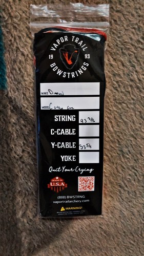 Diamond Carbon Cure. Full String/Cable Set. Vapor Trail Bowstrings. Red ...