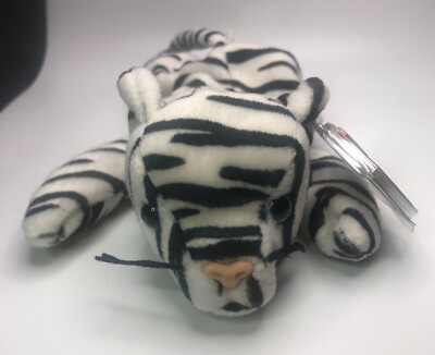 Ty Beanie Baby Blizzard the Tiger Near Mint/Mint ERRORS Retired Vintage ...