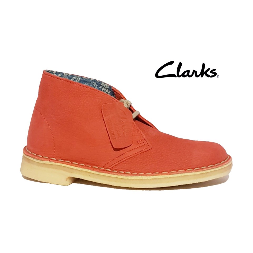 NEW CLARKS ORIGINALS DESERT BOOTS GREY BLUE PINK SUEDE LEATHER LADIES ...