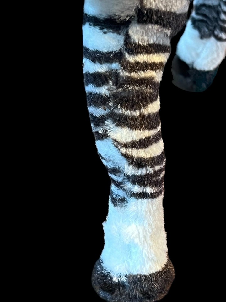 Fiesta Zebra Plush Realistic Standing Posable Wired Legs Stuffed Animal ...